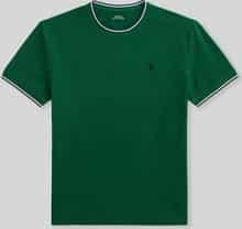 Polo Ralph Lauren Regular Fit T-Shirt aus Baumwoll-Mix mit Kontraststreifen