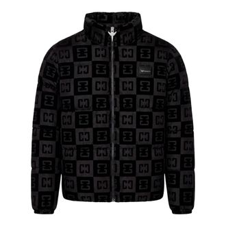 Carlo Colucci Checkerboard Pufferjacke - - Jackets - Herren - Schwarzk - XL