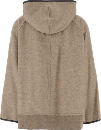 Bottega Veneta Sandshellmelange Exterior: Wool Cashmere Giubbini Jacket