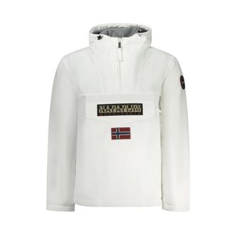 Napapijri Homme, Vestes, Blanc, Taille: 2XL Veste de forêt tropicale avec capuche et poches