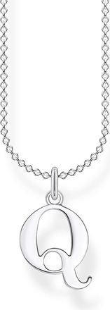 Thomas Sabo Thomas Sabo Damen Halskette Buchstabe Q silber 925 Sterlingsilber, 38-45 cm Länge