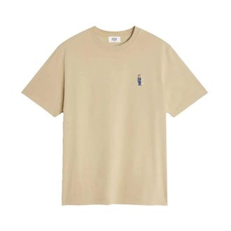 Maison Kitsun&eacute; Dressed Fox Comfort T-Shirt - - Tops - Herren - Beige - XL