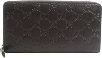 Gucci unisex, Pre-owned, Brun, Taille: ONE Size Portefeuille long (&agrave; deux volets) Pre-owned