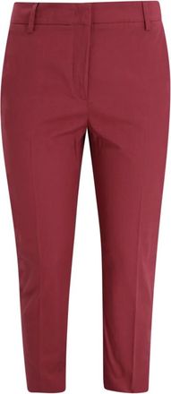 Max Mara Femme, Pantalons, Rouge, Taille: 38 FR Cropped Pantalons