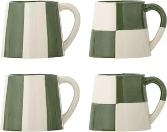 Bloomingville Tasses en gr&egrave;s Floki - Set de 4 Bloomingville