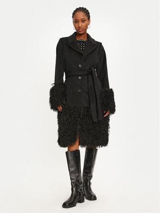 Twin-Set Wollmantel 242TT2400 Schwarz Regular Fit