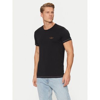 Aeronautica Aeronautica Militare T-Shirt AM1UTI003 Schwarz Regular Fit