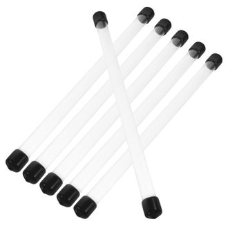 Holibanna Uonlytech Durchsichtige Runde Aufbewahrungsr&ouml;hrchen Aus Robustem Kunststoff 6 St&uuml;ck 230mm Lang Mit Deckel Praktische Lagerung F&uuml;r R&auml;ucherst&auml;bchen Und 