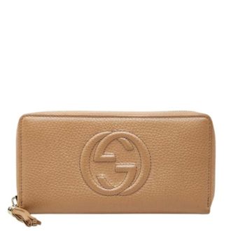 Gucci Portefeuille long vintage Pre-owned - Femme - Pre-owned - Beige - Taille: ONE Size