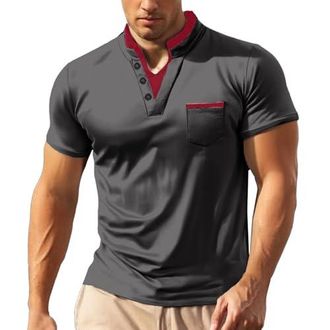 Generico T-shirt pour homme style sportif sans manches en tissu super doux pour homme Coupe ample T-shirt d&eacute;contract&eacute;, gris, XXXL