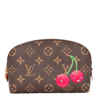 Louis Vuitton Pre-owned Monogram Cherry Pochette - Femme - Pre-owned - Brun - Taille: ONE Size