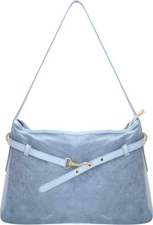 Kocca Femme, Sacs, Bleu, Taille: ONE Size Sac Bandouli&egrave;re en Cuir avec D&eacute;tail de Ceinture