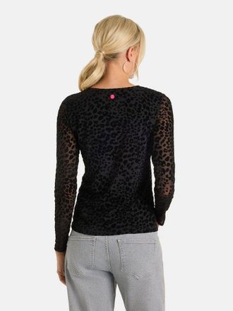 Lieblingsst&uuml;ck Langarmshirt EasterL aus Mesh mit Flockprint
