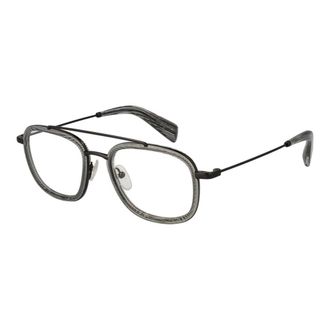 Yohji Yamamoto Homme, Accessoires, Gris, Taille: ONE Size Montures Optiques Aviateur Grises pour Hommes