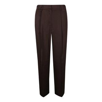 Michael Kors Femme, Pantalons, Brun, Taille: 32 FR Satin Wide Leg Pant