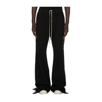Rick Owens Wide Pusher Pants - - Trousers - Herren - Schwarzk - L