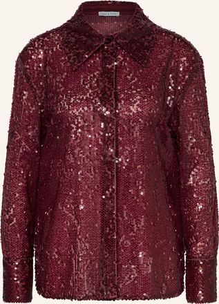 Mrs & Hugs Mrs & Hugs Hemdbluse Mit Pailletten rot