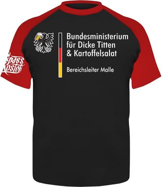 Spass Kostet Herren Tshirt Malle Bundesministerium f&uuml;r Dicke Titten und Kartoffelsalat Gr&ouml;&szlig;e S - 5XL