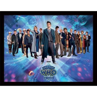 Doctor Who Doctor Who Sammlerdruck (60 Years of Doctors), gerahmt