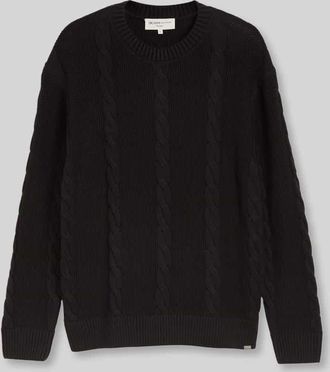 Tom Tailor Denim Pullover mit Zopfmuster-Struktur