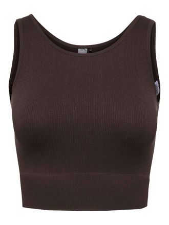 Only Damen Onpjaia Life Un Sl Seam Short Top Noos, Chocolate Torte, S-M
