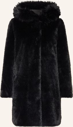 Marc Cain Kunstpelz-Mantel schwarz