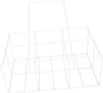 Valiclud Flaschenhalter Aus Eisen Flaschenaufbewahrungs-tragegestell Mit Steckpl&auml;tzen F&uuml;r Milchflaschen Und Bierflaschen Multifunktional Und Praktisch