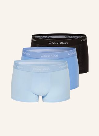 Calvin Klein 3er-Pack Boxershorts Icon Cotton Stretch Low Rise blau