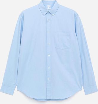 Arket Legeres Popeline-Hemd -Blau