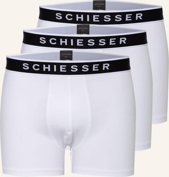 Schiesser 3er-Pack Boxershorts 95/5 weiss
