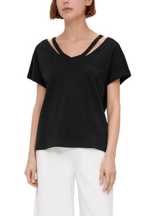 s.Oliver Damen 10.2.11.12.130.2132212 T-Shirt, Schwarz 9999 222222, 32