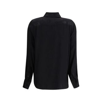 Alexander McQueen Womens Black Viscose Pattern Shirt
