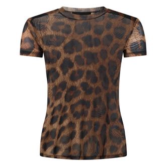 Philipp Plein T-Shirt Pure Leopard - - Tops - Damen - Braun - S