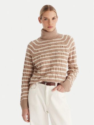 Tommy Hilfiger Rollkragenpullover WW0WW46791 Beige Regular Fit