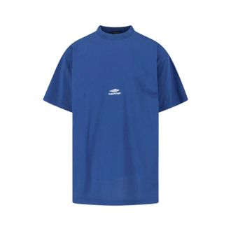 Balenciaga 3B Sports Icon Oversized T-Shirt - - Tops - Herren - Blau - M