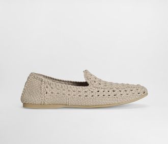 Dolce & Gabbana Slipper Aus Geflochtenem Stoff - Mann Driver Und Mokassins Beige 42.5