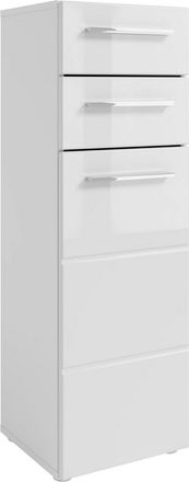 MID.YOU Mid.you Highboard, Wei&szlig;, Wei&szlig; Hochglanz, Kunststoff, 1 F&auml;cher, 2 Schubladen, 34x104x31 cm, stehend, Wohnzimmer, Kommoden & Sideboards, Highboards