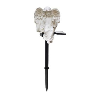 Generico Solar-Engelslichter, Dekoration aus Kunstharz, Au&szlig;enbeleuchtung f&uuml;r Wege, f&uuml;r Garten, Hof, Terrasse, Pfad, Massiveingang, Zaun, Outdoor, Party, Rasen,