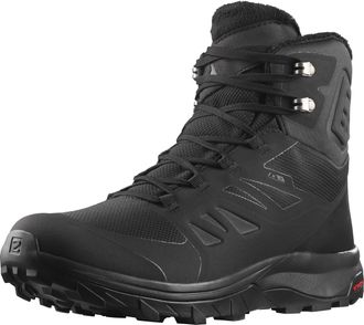 Salomon Outblast Thinsulate Climasalomon Waterproof (wasserdicht) Herren Winterschuhe, Schwarz (Black/Black/Black), 47 1/3 EU