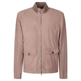 Barba Brice Lederjacke - - Jackets - Herren - Beige - XL