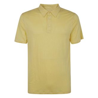 Majestic Filatures Klassisches Polo Shirt - - Tops - Herren - Gelb - M