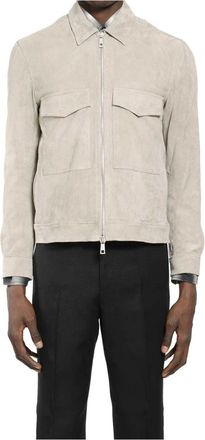 Giorgio Brato Homme, Vestes, Gris, Taille: 2XL Veste en daim &agrave; col pointu