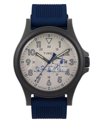 Timex Peanuts Expedition Acadia Blau Herren Armbanduhr TW2Y84700