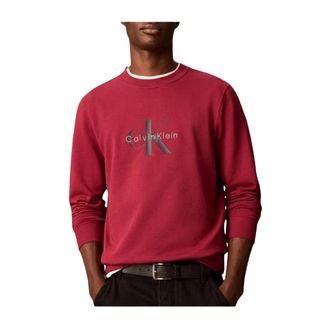 Calvin Klein SweaT-shirts - Homme - Sweatshirts et sweats &agrave; capuche - Rouge - Taille: L