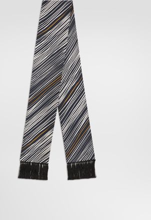 Dolce & Gabbana Schal Aus Twill Mit Streifenprint - Mann Schals Und T&uuml;cher Pz
