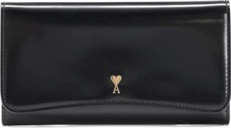 Ami Portemonnaies - Portemonnaie aus Leder - Gr. unisize - in Schwarz - f&uuml;r Damen