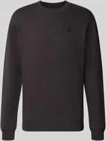 Scotch & Soda Regular Fit Sweatshirt aus reiner Baumwolle mit Label-Patch