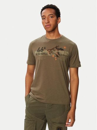 Aeronautica Aeronautica Militare T-Shirt 262TS2579UJ00750 Khakifarben Regular Fit