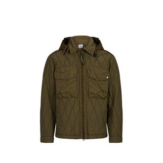 C.P. Company Blouson matelass&eacute; &agrave; capuche avec lunettes int&eacute;gr&eacute;es