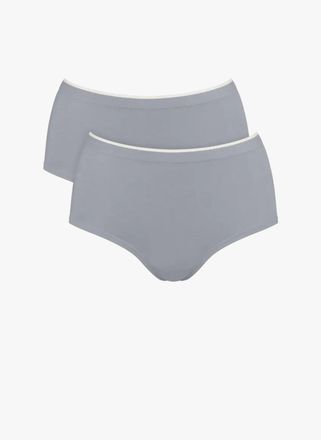 sloggi Lot de 2 culottes taille haute Go Sense